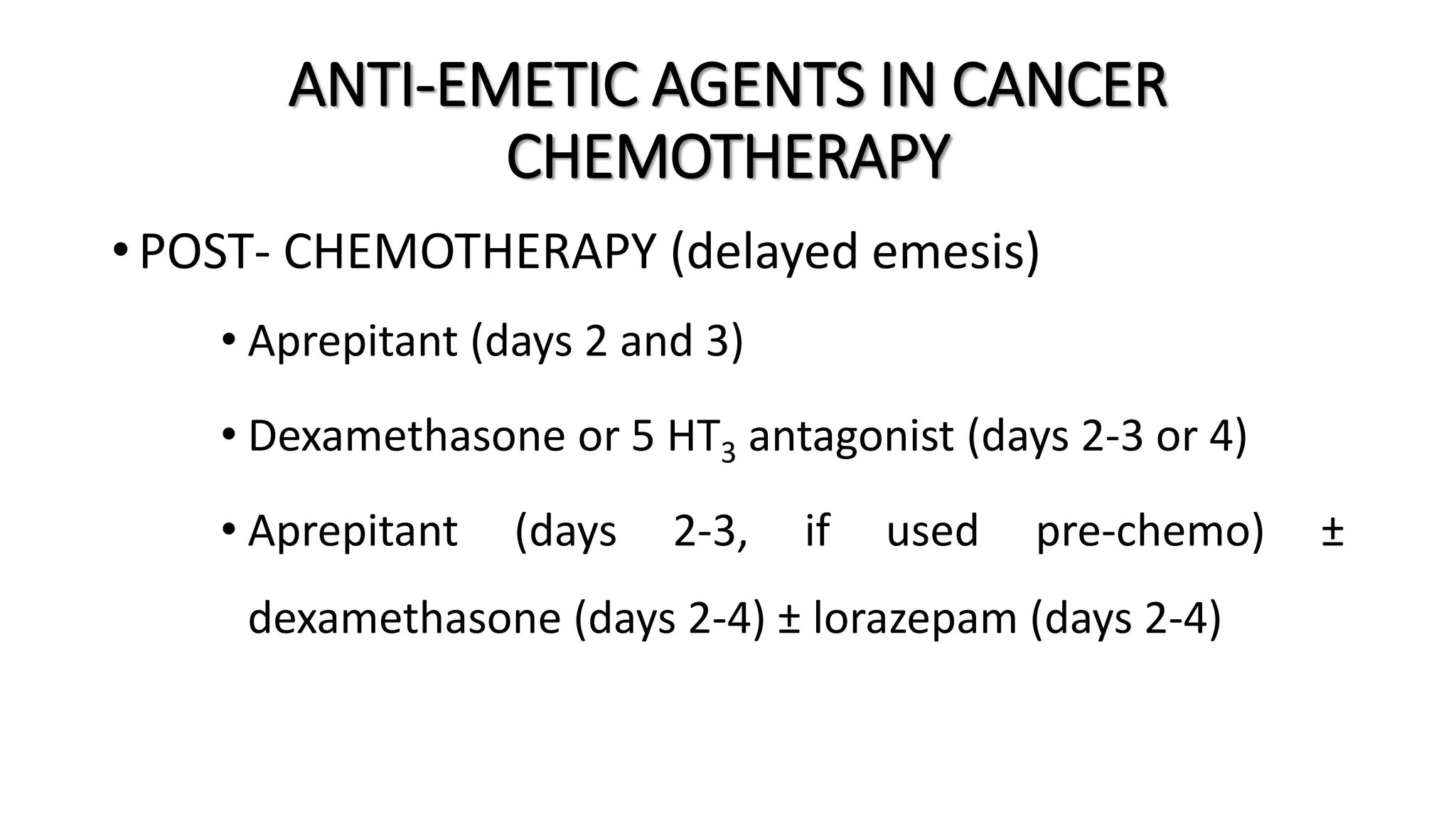 Management of adverse effects of cancer chemotherapy 1 | PPTX