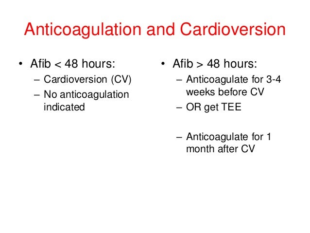 atrial fibrillation- management
