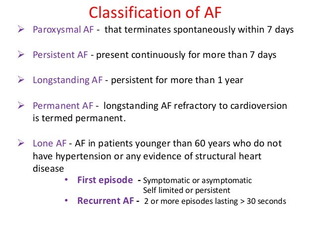 atrial fibrillation- management