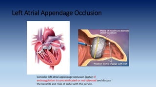 Management of atrial fibrillation (summary) | PPTX