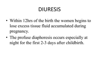 Management of ailment during puerperium | PPTX