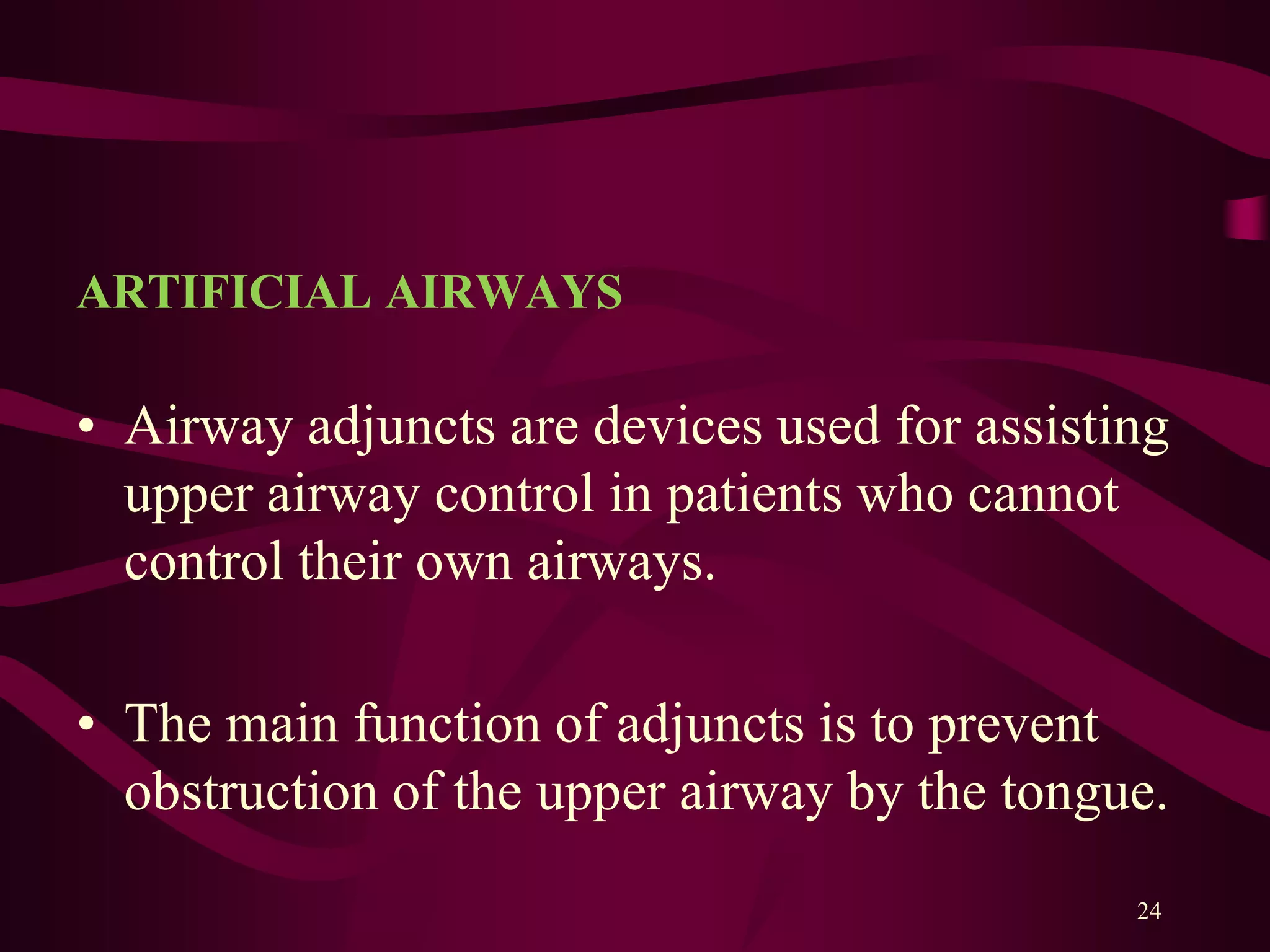 Management of airway in unconscious patient | PPT