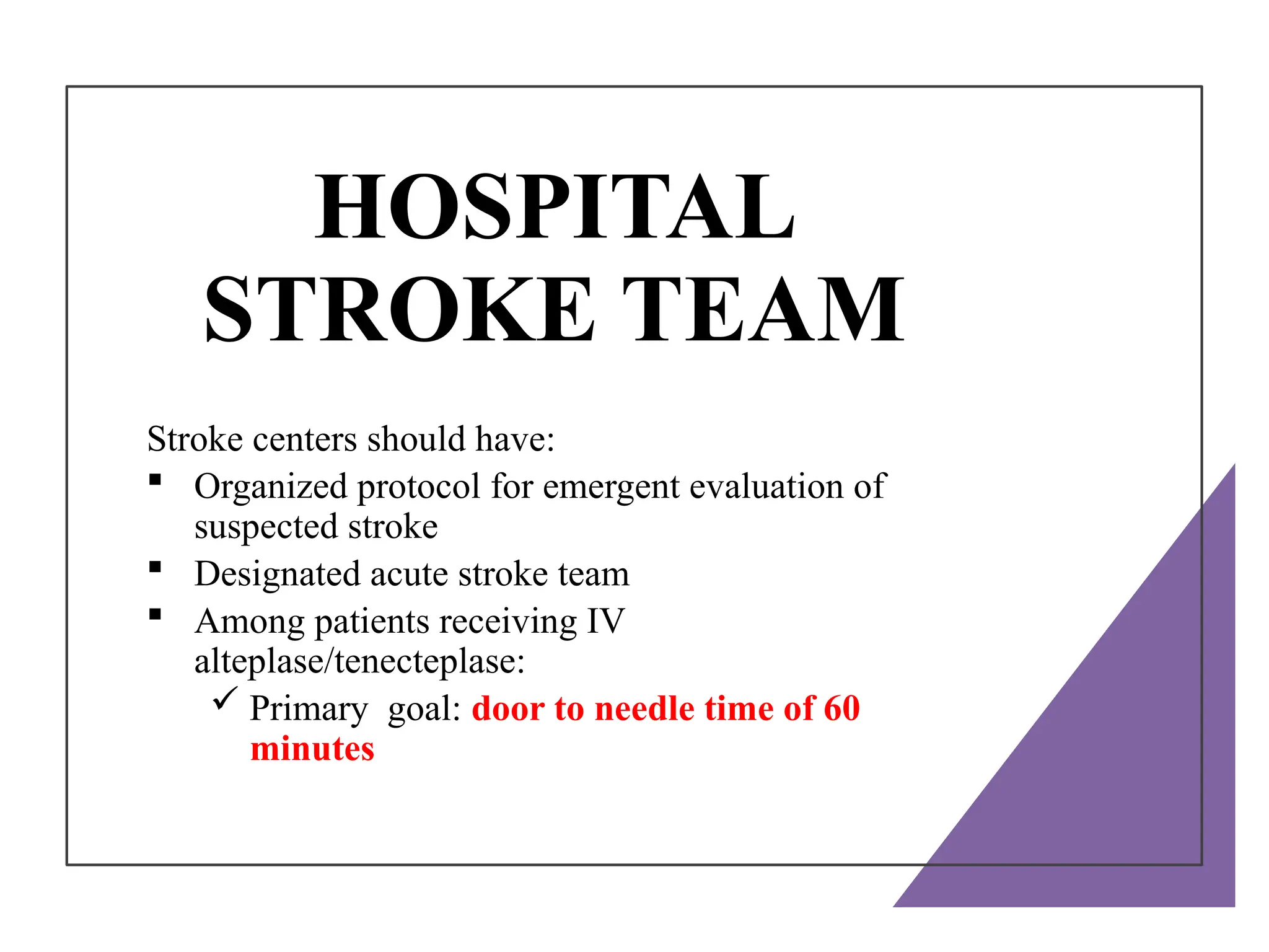 Management of AIS thrombolysis in stroke | PPT