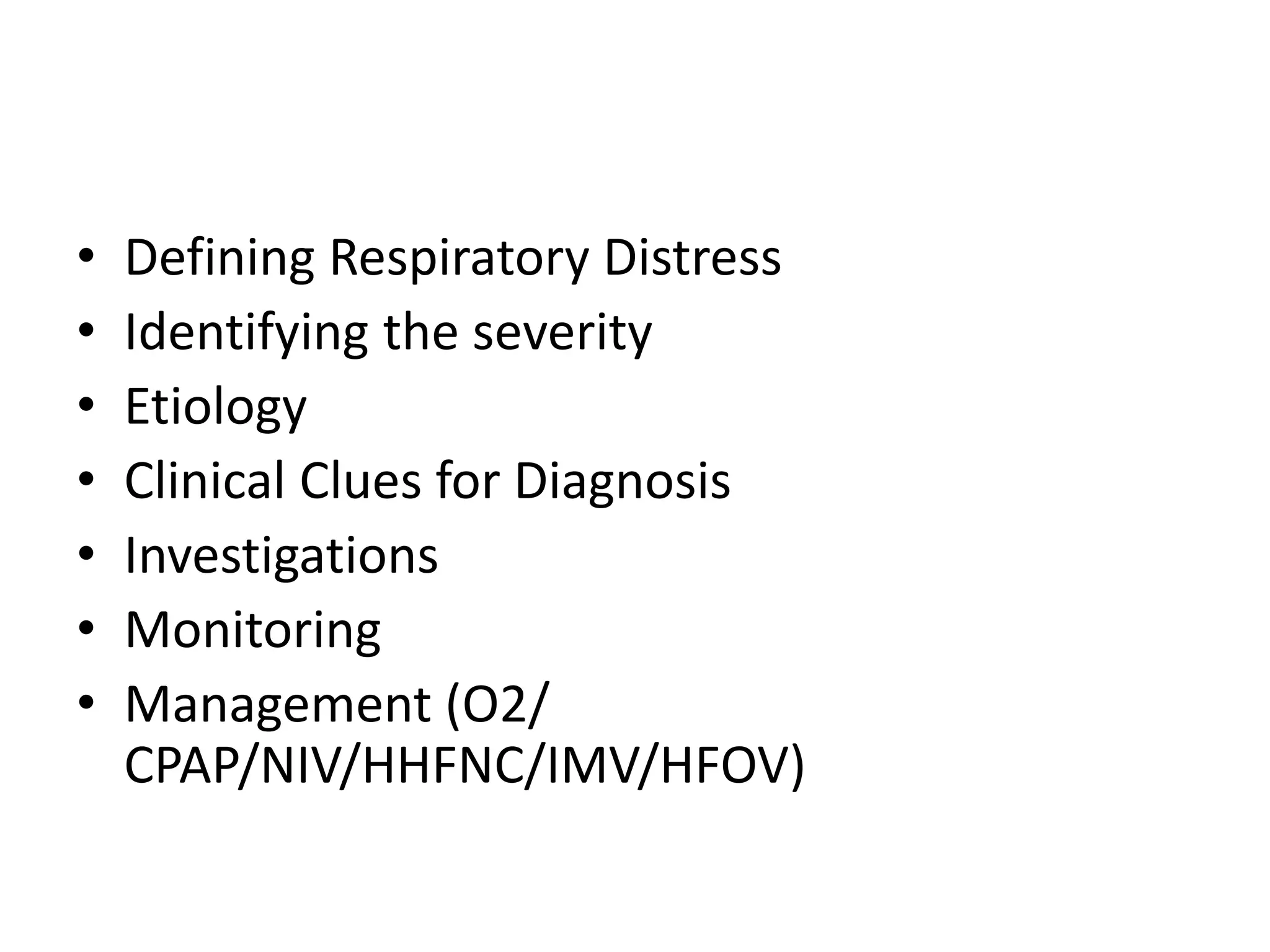 Management of a neonate with respiratory distress | PPTX