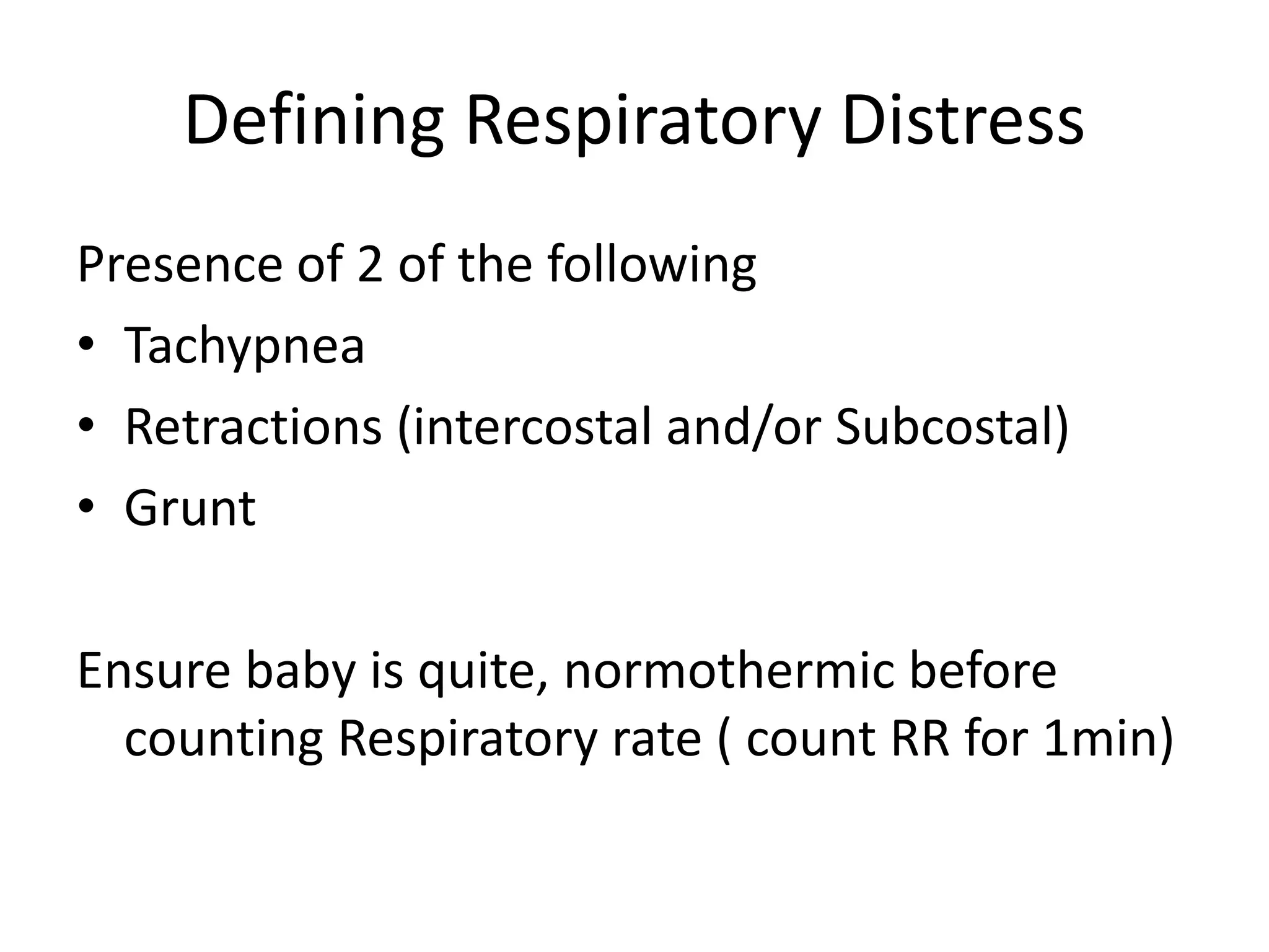 Management of a neonate with respiratory distress | PPTX