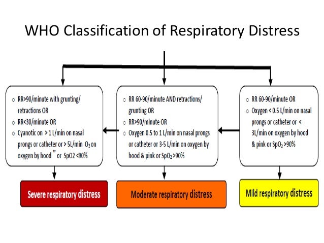 Management of a neonate with respiratory distress
