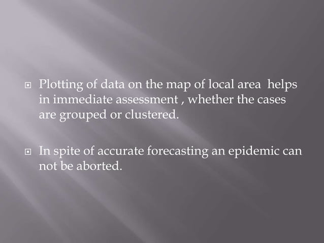 Management of an epidemic | PPTX