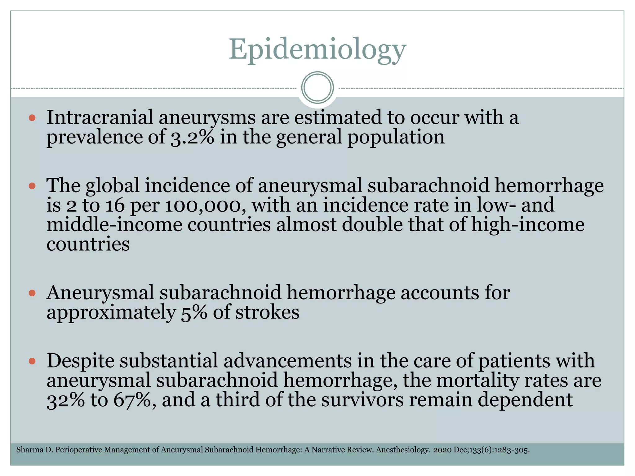 The Principles of Aneurysmal Subarachnoid Hemmorhage Management | PPTX