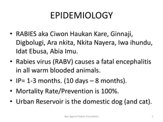 Management of animal bite victims and rabies prophylaxis | PPT