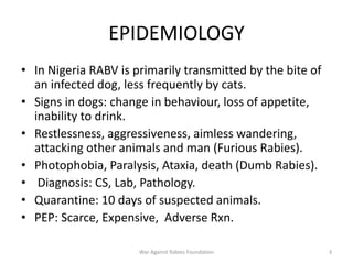 Management of animal bite victims and rabies prophylaxis | PPT