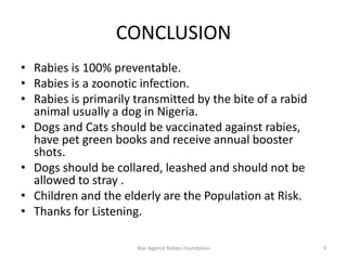 Management of animal bite victims and rabies prophylaxis | PPT