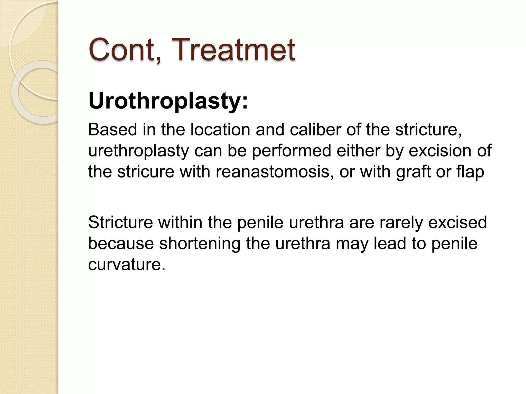 Management of anterior urethral stricture by AUA 2014 | PPTX