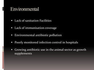 Management of antibiotic resistance upload | PPTX