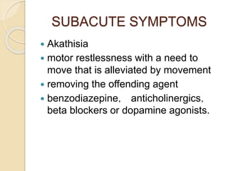 Management of antipsychotic overdose | PPTX