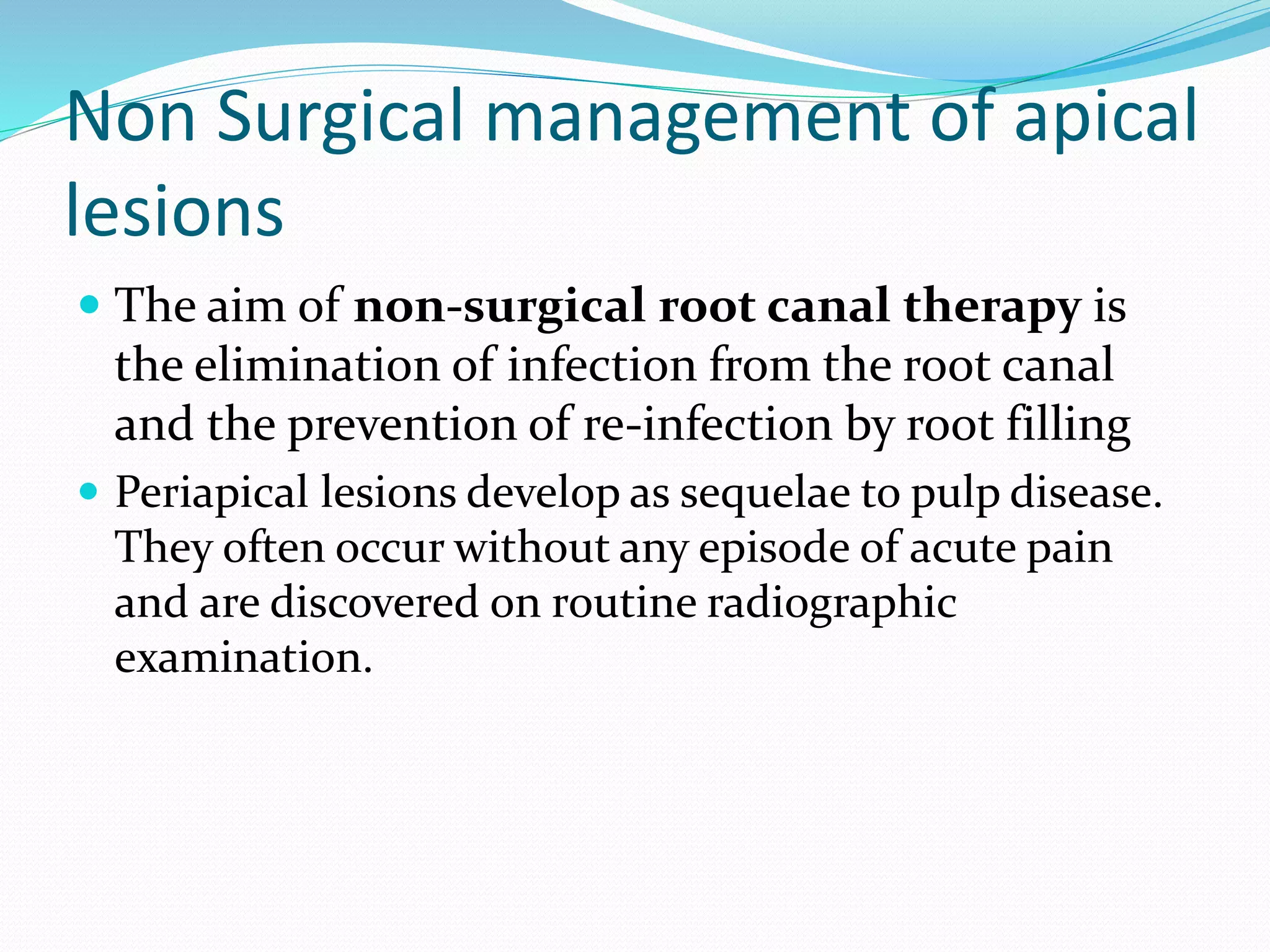 Management of apical lesions | PPTX