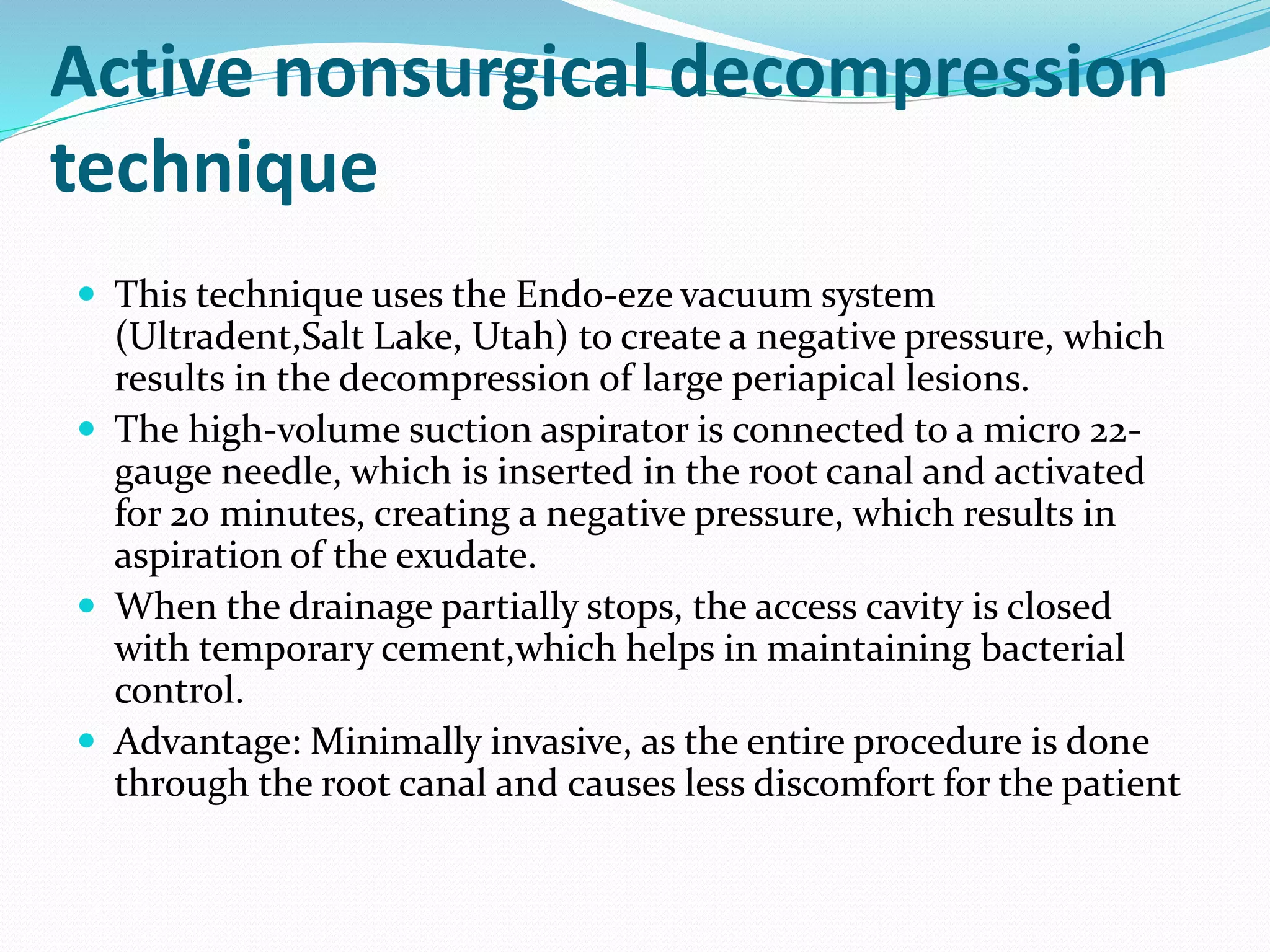 Management of apical lesions | PPTX