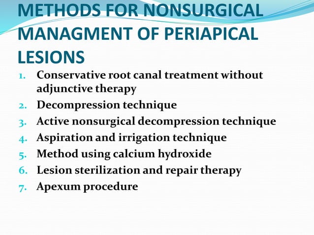 Management of apical lesions | PPTX