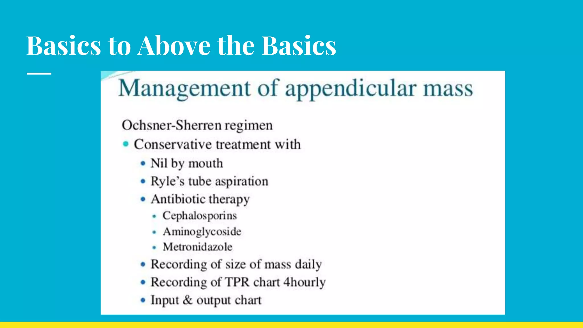 Management of Appendicular Lump | PPTX