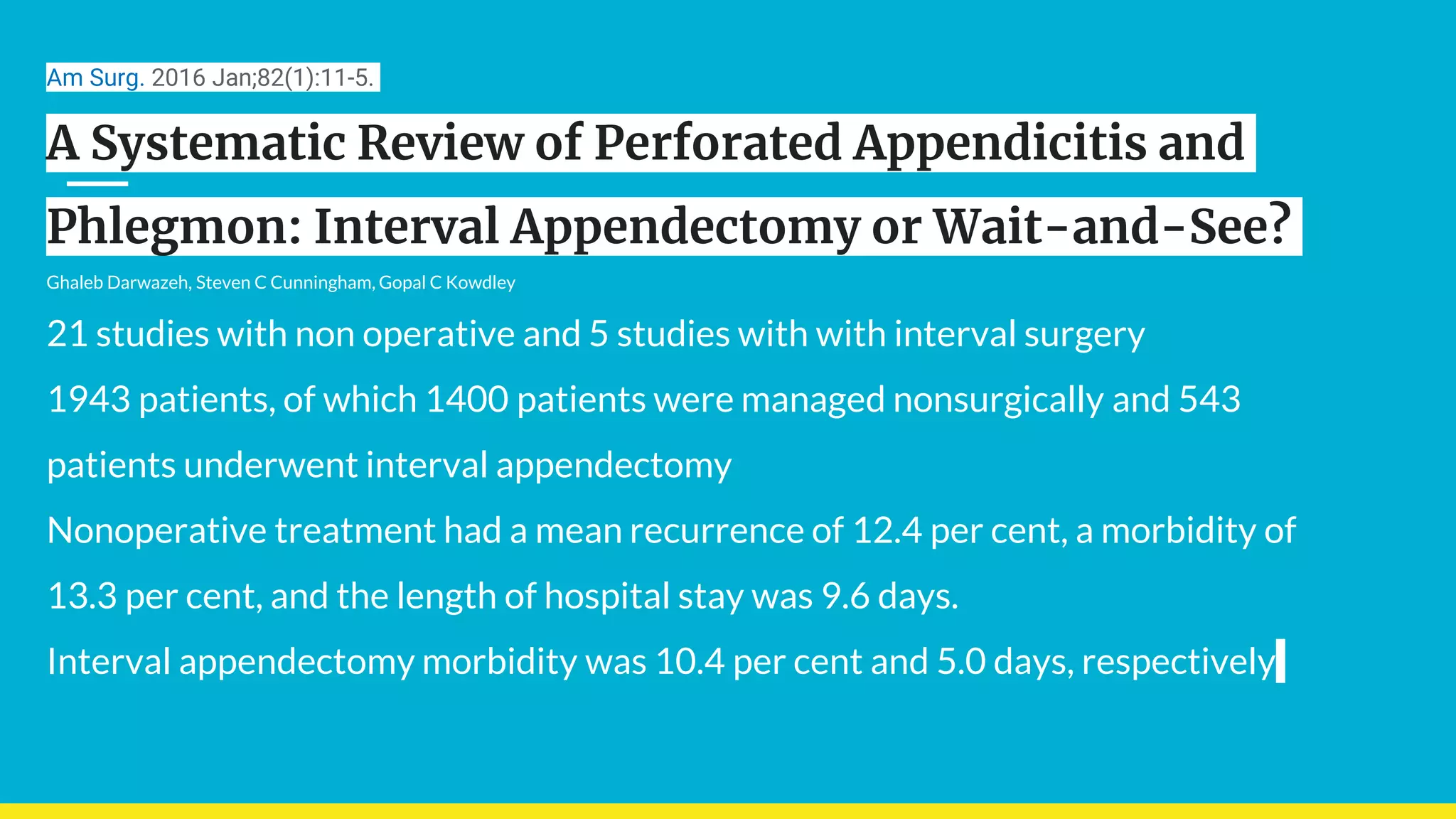 Management of Appendicular Lump | PPTX