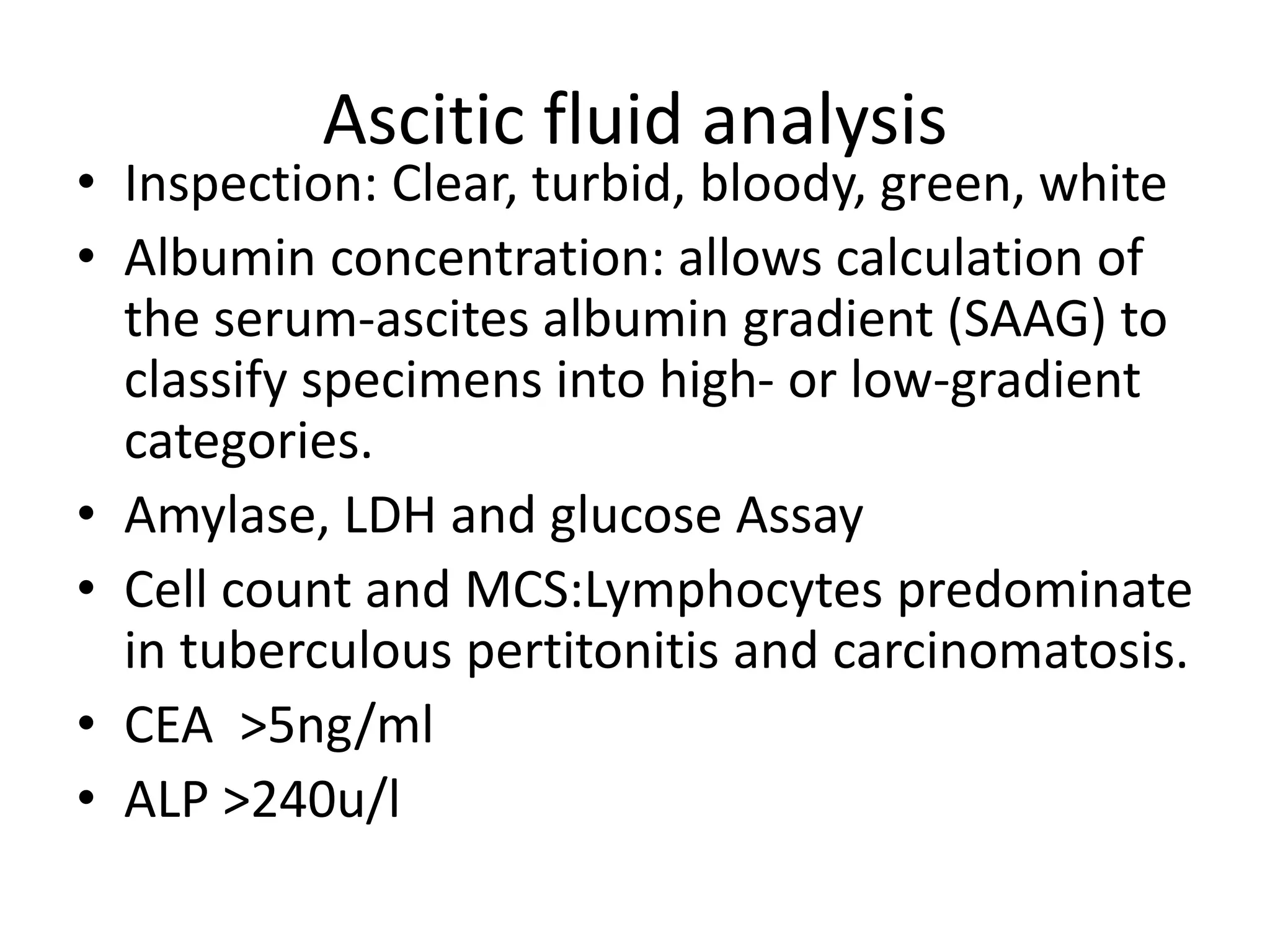 Management of ascites | PPTX