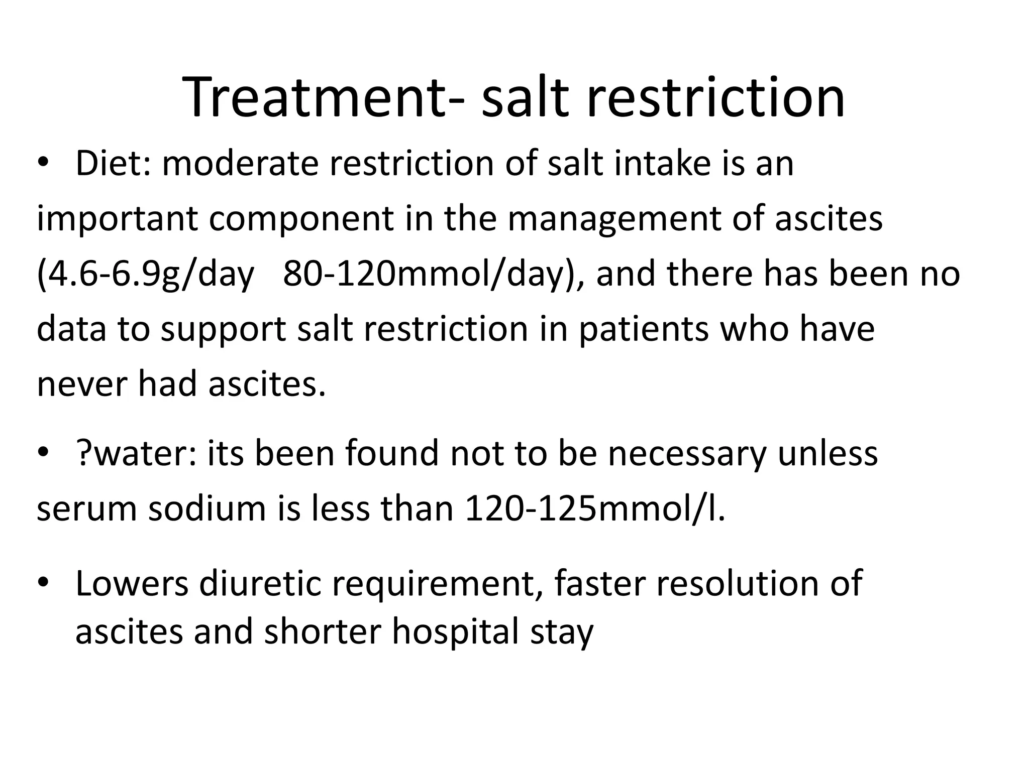 Management of ascites | PPTX