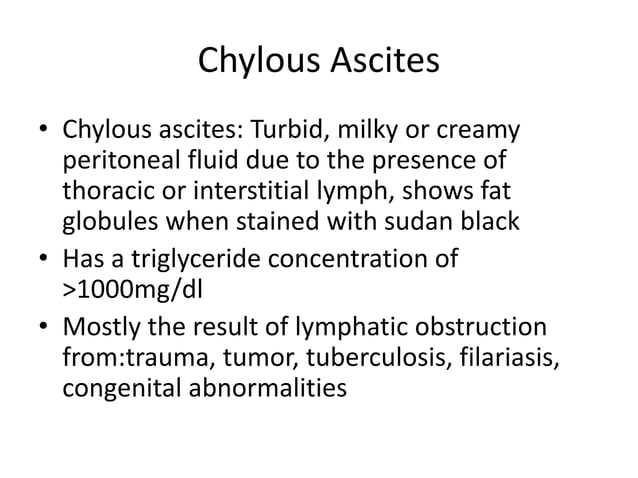 Management of ascites | PPTX | Blood Disorders | Diseases and Conditions