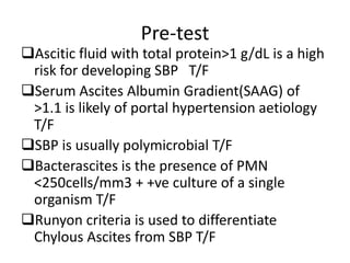 Management of ascites | PPTX