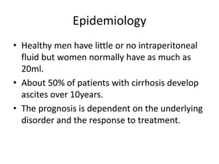 Management of ascites | PPTX