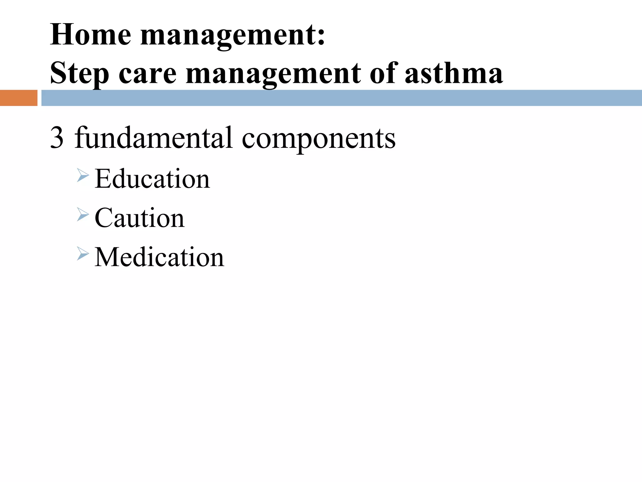Management of asthma | PPT