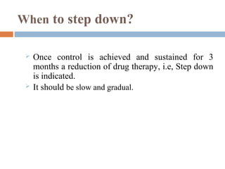 Management of asthma | PPT