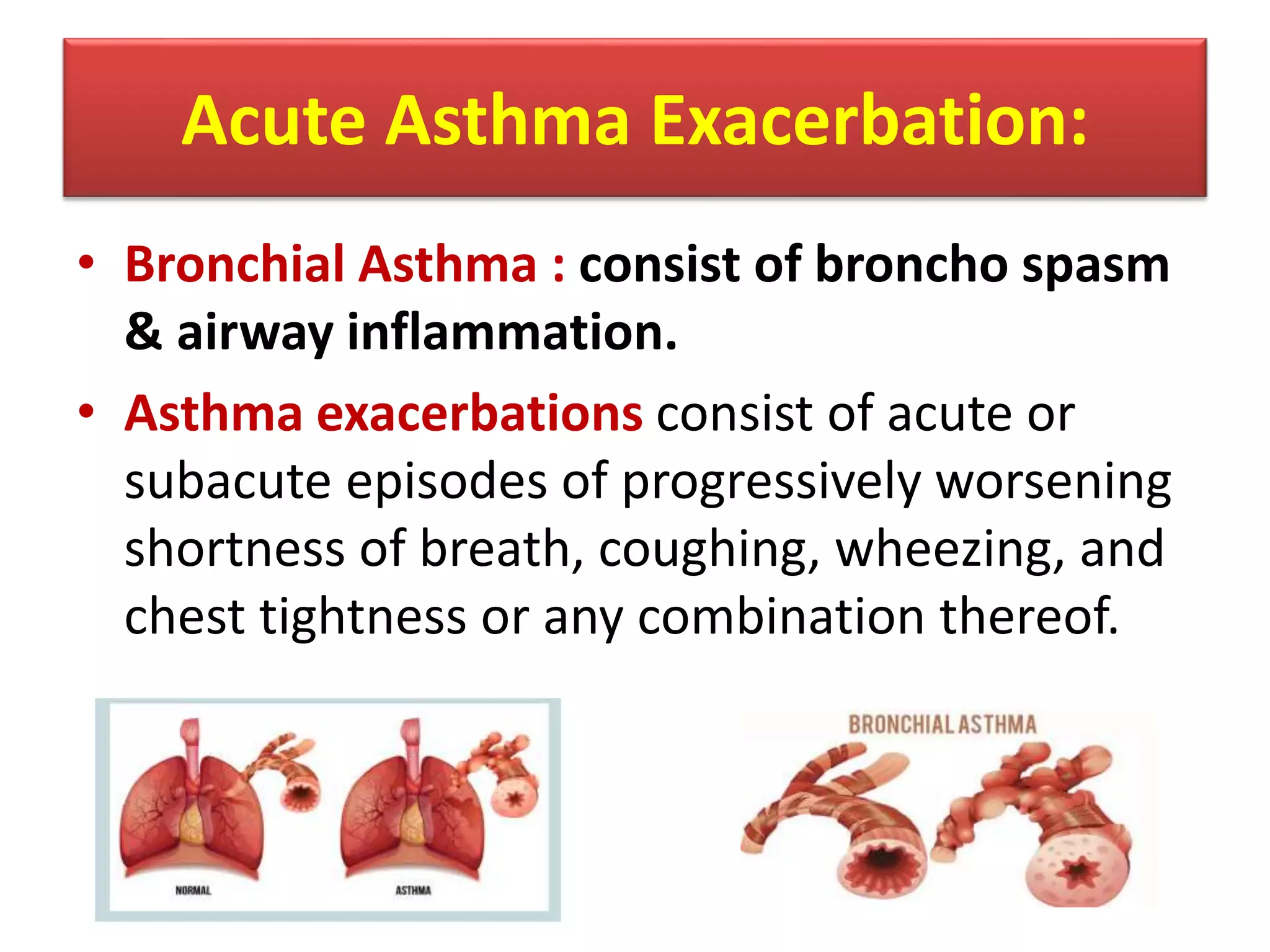 Management of asthma exacerbation in children | PPTX | Lung and ...
