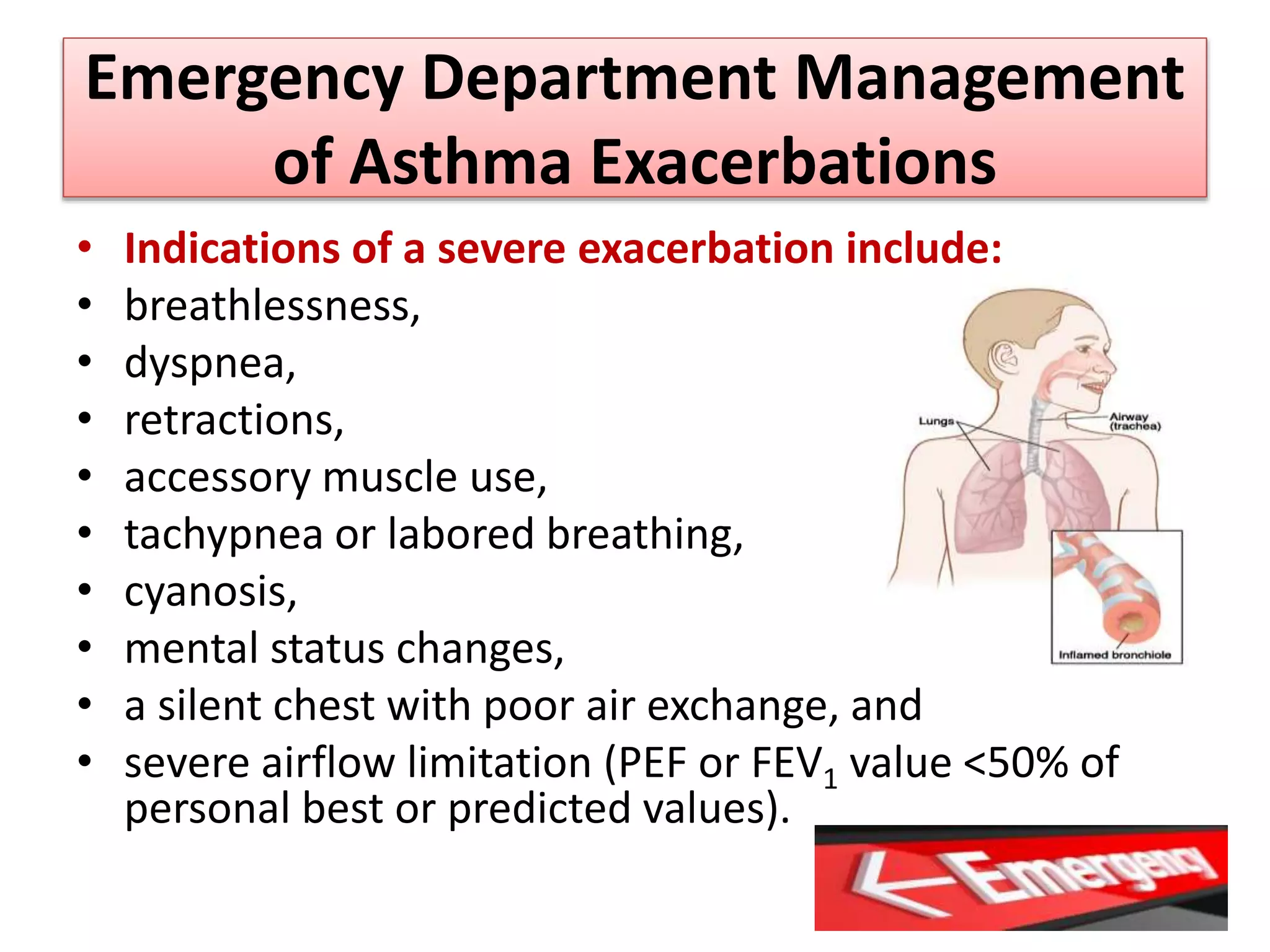 Management of Bronchial asthma exacerbation in children | PPTX