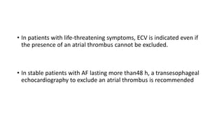 Management of atrial fibrillation in critically ill patients | PPTX