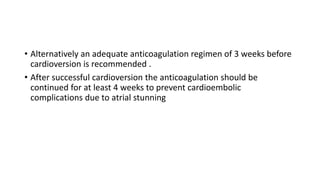 Management of atrial fibrillation in critically ill patients | PPTX