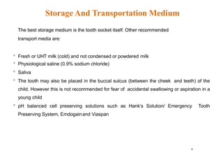 MANAGEMENT OF AVULSED TEETH-converted.pptx