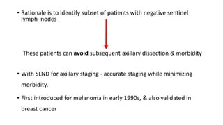 Management of axilla in carcinoma breast | PPTX