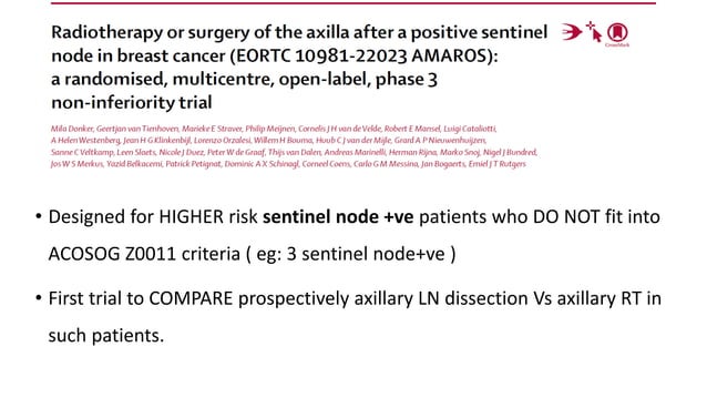 Management of axilla in carcinoma breast | PPTX