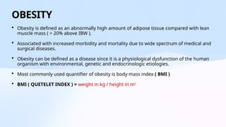 Management of bariatric surgery, liposuction final Hemalatha.pptx