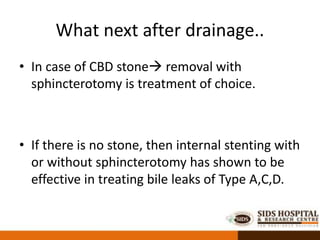 Management of Bile duct injuries - Dr Keyur Bhatt | PPTX