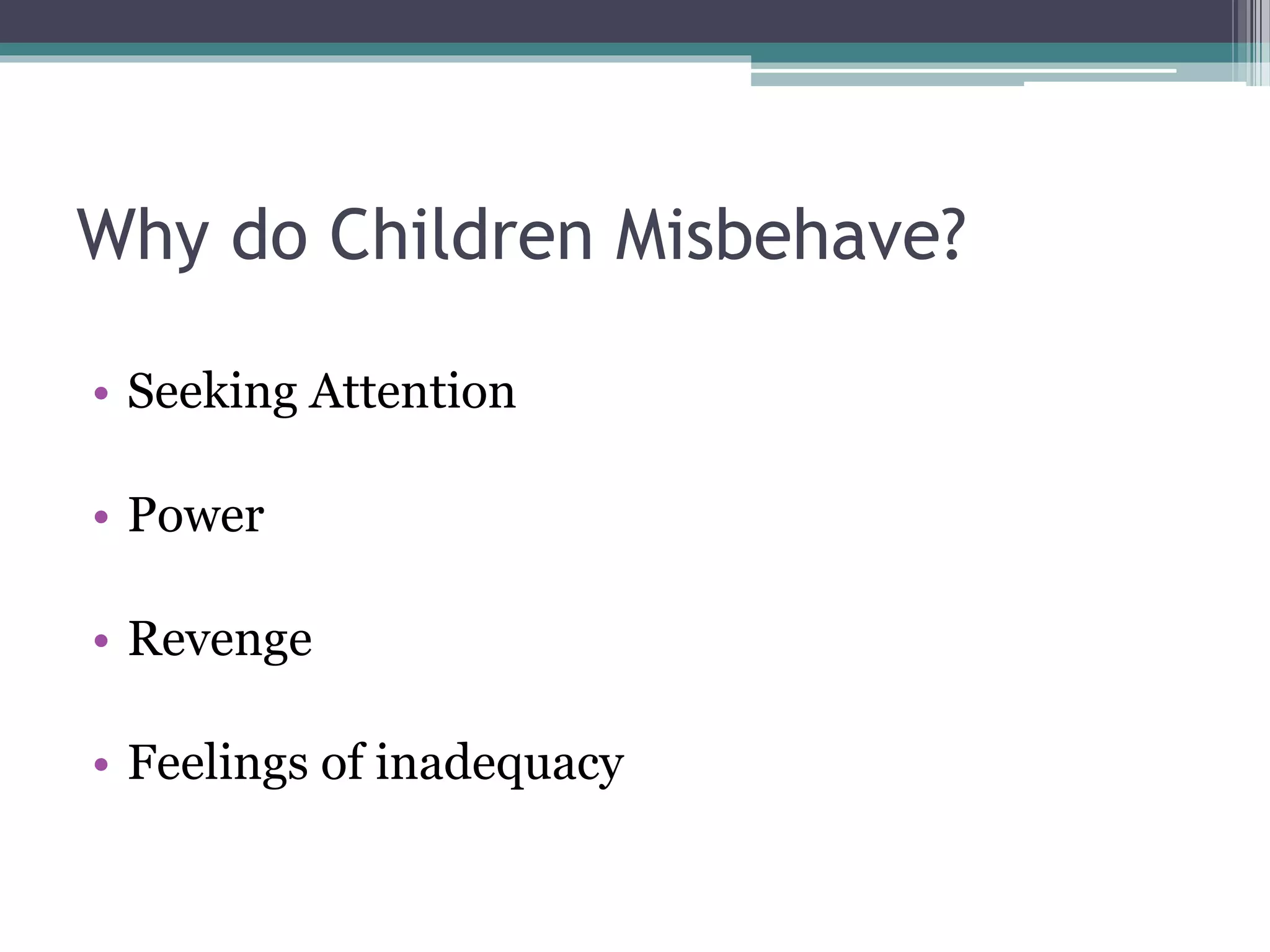 Management of behavior problems in children | PPTX