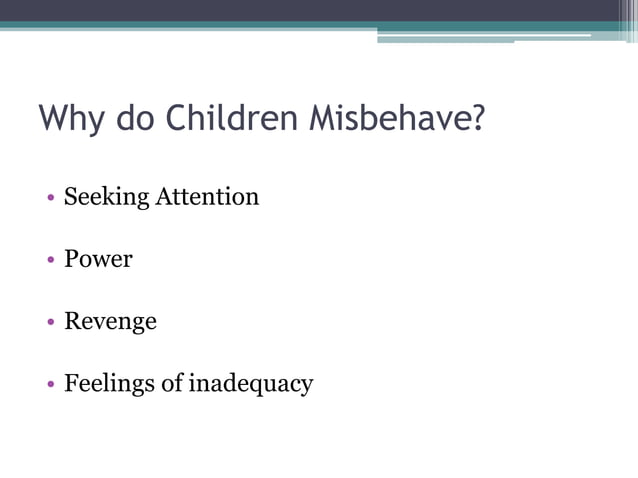 Management of behavior problems in children | PPTX