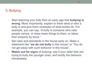 Management of behaviour | PPTX