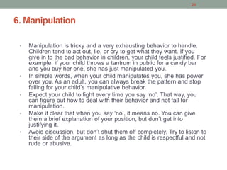 Management of behaviour | PPTX