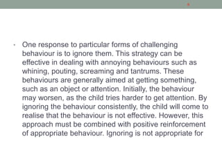 Management of behaviour | PPTX