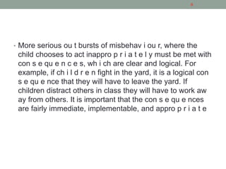 Management of behaviour | PPTX