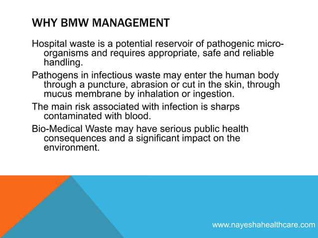 Management of bio medical waste | PPT