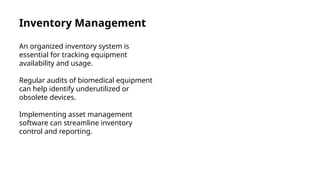 Management Of Biomedical Equipments.pptx