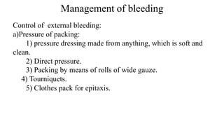 Management of bleeding | PPTX