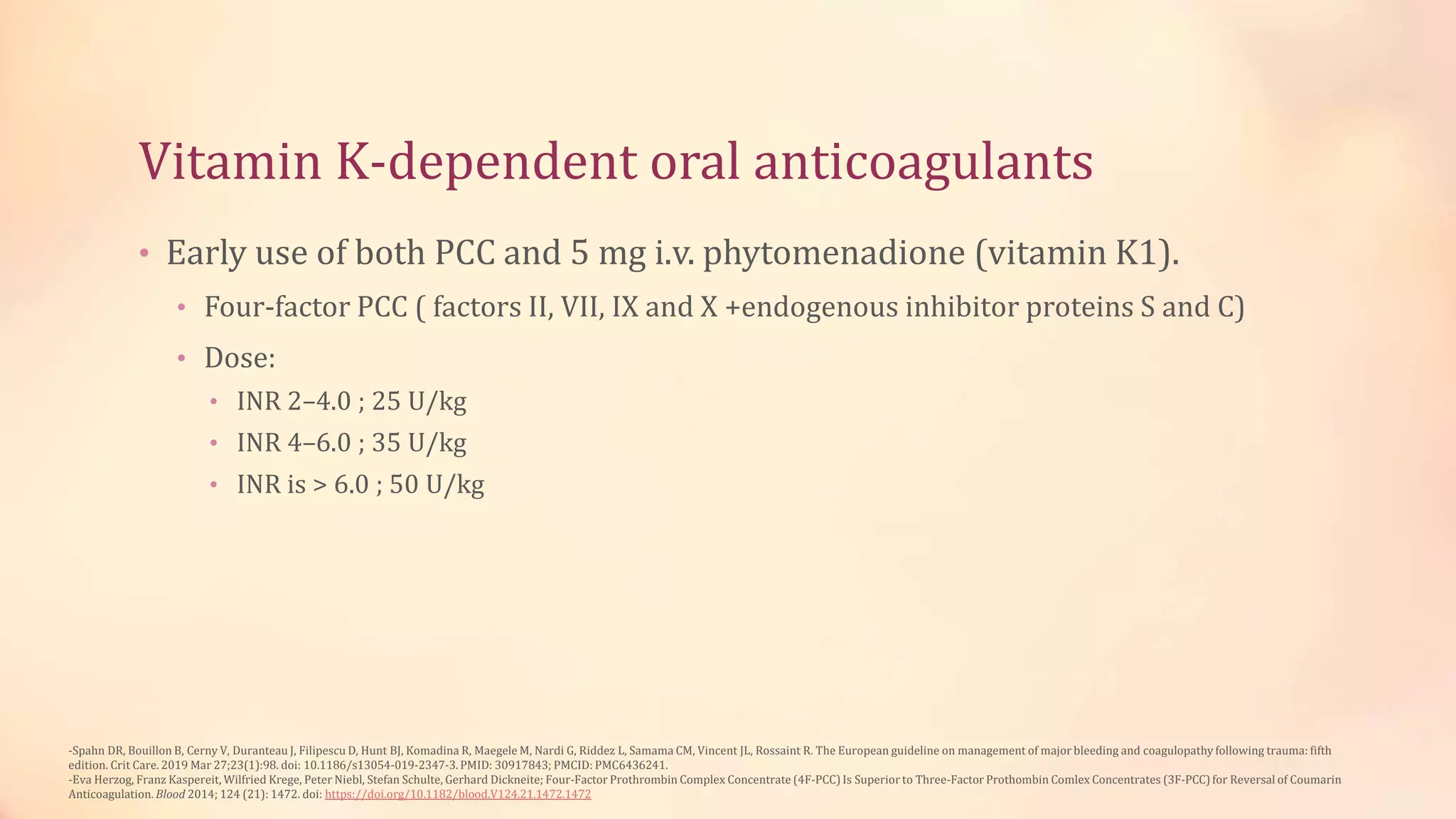 Management of bleeding in trauma | PPTX