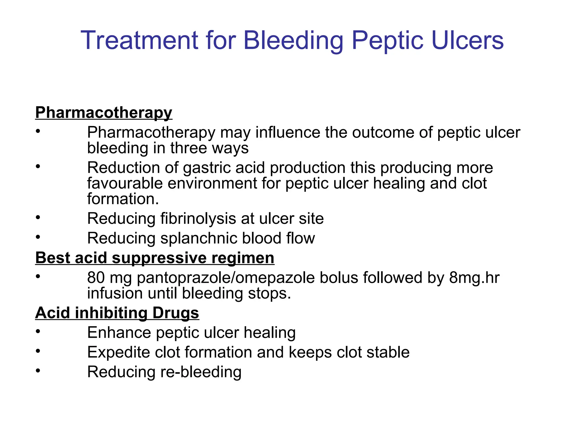 Management of bleeding peptic ulcer..ppt